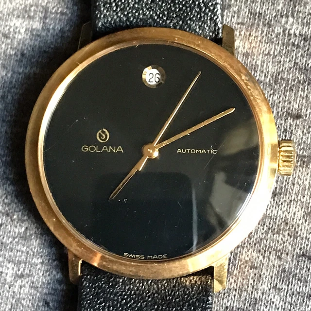 ORIGINALE GOLANA Automatikuhr Swiss Made ETA 2783 seltenes Modell EUR ...