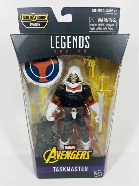 HASBRO MARVEL LEGENDS Avengers Taskmaster 6” Figure Thanos Build-A ...