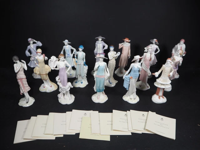 16 X ROYAL Worcester The 1920's Vogue Collection for Compton ...