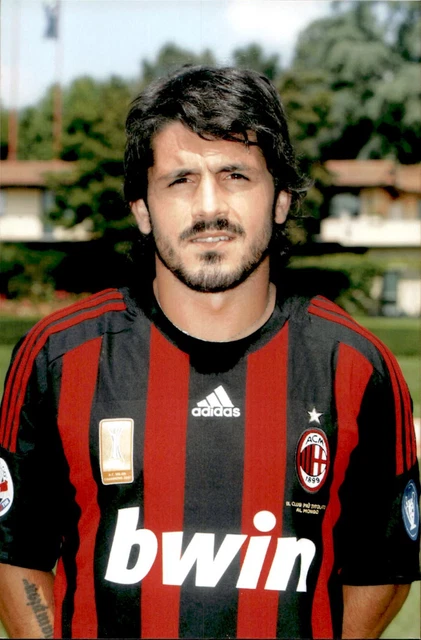 FOTOGRAFIA ORIGINALE CALCIO calciatore Gennaro Gattuso Milan EUR 8,00 ...