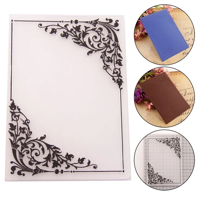 CRAFT STUNNING DESIGNS with Plastic Embossed Folder Template Stamp ...