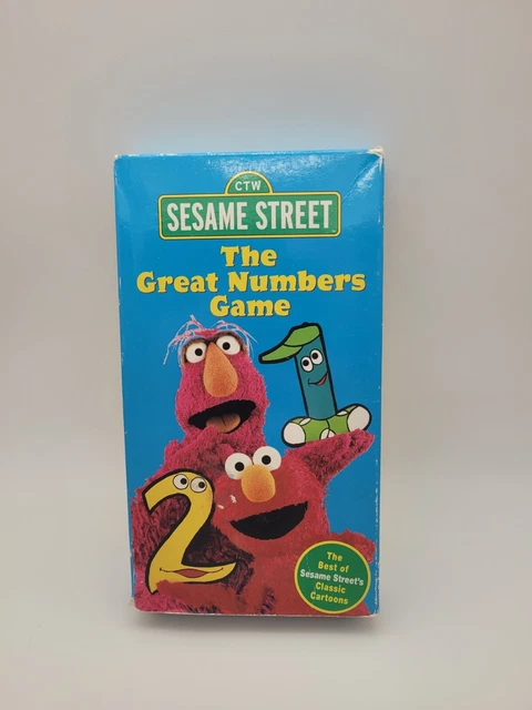 SESAME STREET - The Great Numbers Game VHS 1998 Classic Cartoon Movie ...