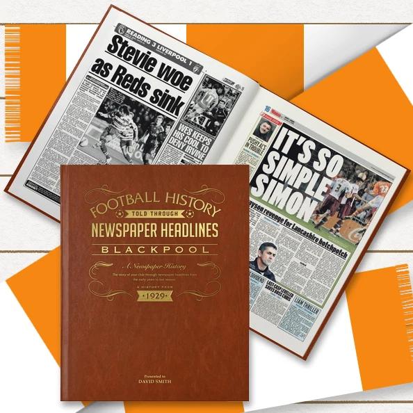 BLACKPOOL FC PERSONALISED Football History Sports Birthday Fan Gift ...