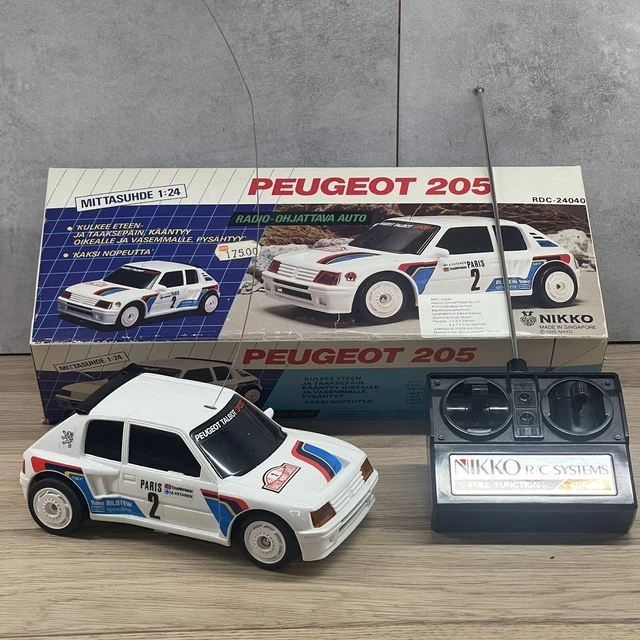 VINTAGE 1985 NIKKO Peugeot 205 Turbo 16 RCD Radio Finnish Edition A ...