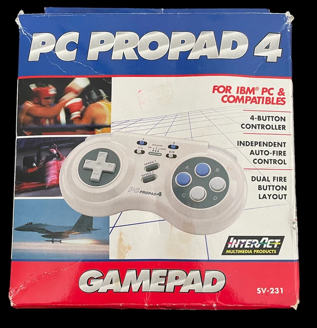 VINTAGE PC GAME Controller Propad 4 InterAct Game Products $6.29 - PicClick
