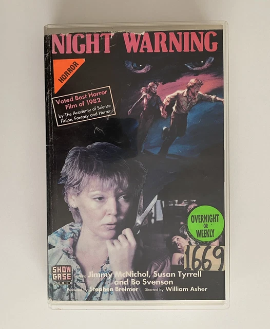 NIGHT WARNING [VHS] ShowCase Video Big Box Ex-Rental Tape Horror 1981 ...