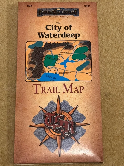 DUNGEONS AND DRAGONS TRAIL MAP City of Waterdeep TM4 9401 £40.00 ...