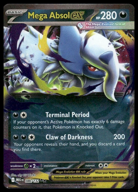 POKEMON ME01: MEGA Evolution #086/132 Mega Absol ex £0.38 - PicClick UK