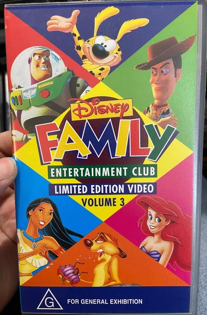 WALT DISNEY FAMILY Entertainment Club Volume 3 VHS VIDEO TAPE (kids ...
