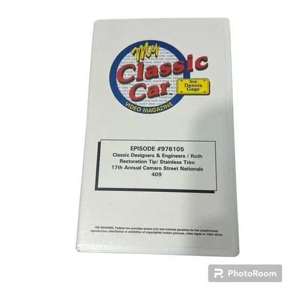 MY CLASSIC CAR With Dennis Gage Video Magazine Episode 976105 VHS £13. ...