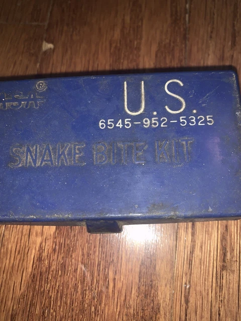 VINTAGE US MILITARY Snake Bite Kit Personal Equipment Collectible $12. ...