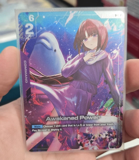 GUNDAM TCG CARD Game - Awakened Power - Gd02-110 R+ Foil English Dual ...