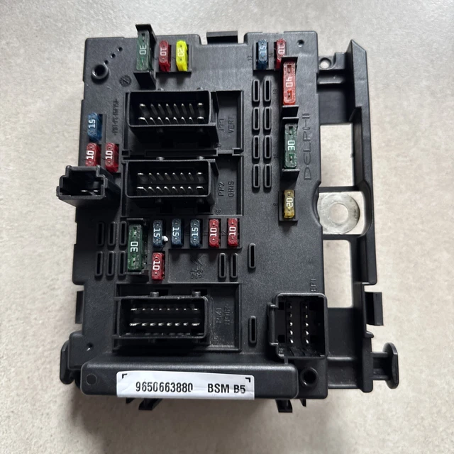 BOITIER SERVITUDE MOTEUR (BSM) PEUGEOT 307 PHASE 1 9650663880 EUR 60,00 ...