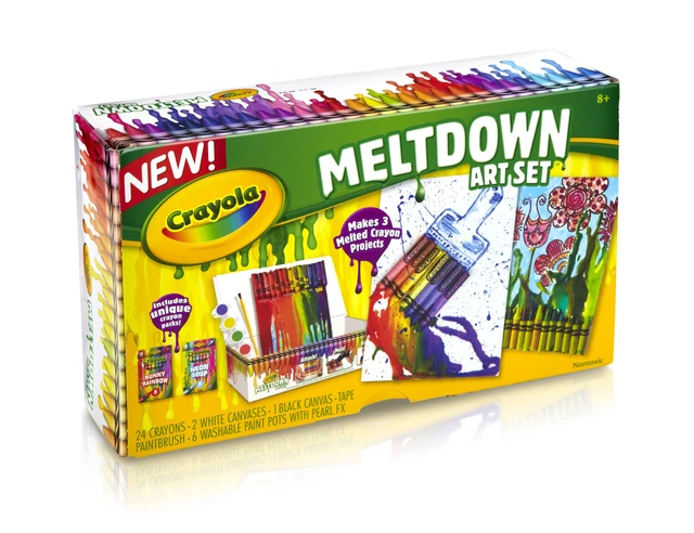 CRAYOLA MELTDOWN ART Set - Create your own Melted Crayon Art $29.99 ...