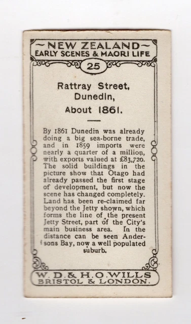 EARY SCENES & Maori Life of NZ #25 Rattray Street Dunedin 1861 $6.99 ...