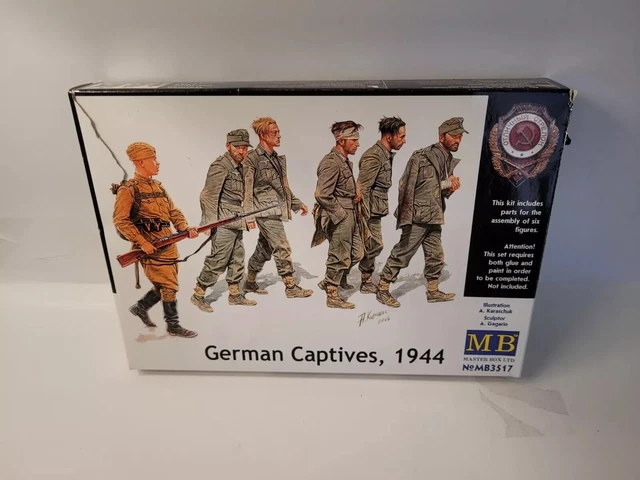 GERMAN CAPTIVES 1944 Year WWII (6 Figures) 1/35 Scale Model Kit Master ...