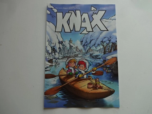 COMIC GESCHICHTE & 2026 " Knax " Sparkasse " Kabbelei im Kajak & Auf ...