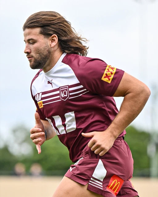 STATE OF ORIGIN 2024 QLD MAROONS NRL rugby TEAM PLAYER POSTER,BRISBANE ...