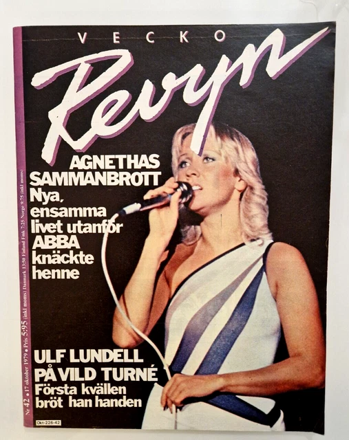 ABBA / AGNETHA Fältskog - Magazine très rare de Suède 1979 (Magazin ...