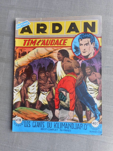 ARTIMA ARDAN TIM L'AUDACE 1ere SÉRIE N° 78 1958 EN BON ÉTAT EUR 10,00 ...