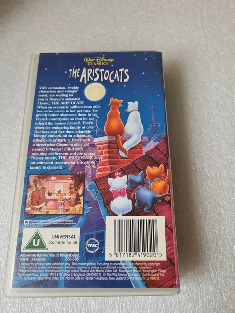 WALT DISNEY CLASSICS Aristocats (Vhs Video, 1995) Tested And In Vgg £2. ...