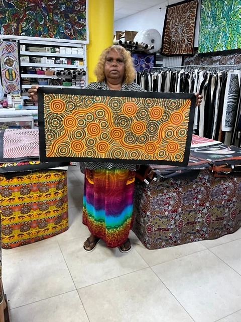 SHARON BUTCHER NAPANANGKA Aboriginal Artist SAND DUNE COUNTRY HUNTING ...
