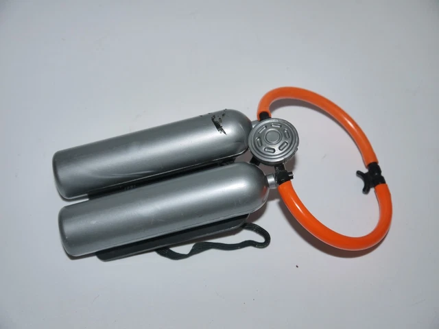 ACTION MAN FROGMAN team gi joe geyperman Palitoy Scuba Oxygen Tank £9. ...