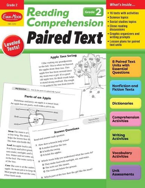 READING COMPREHENSION: PAIRED Text, Grade 2 Teacher Resource by Evan ...