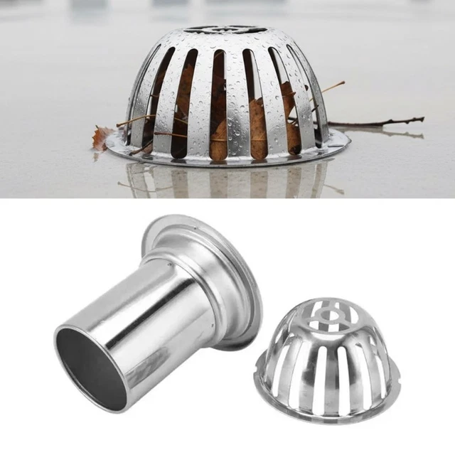 GUTTER GUARD STRAINER Meshes Hole Filter Trap Waste Screen Drain Pipe ...