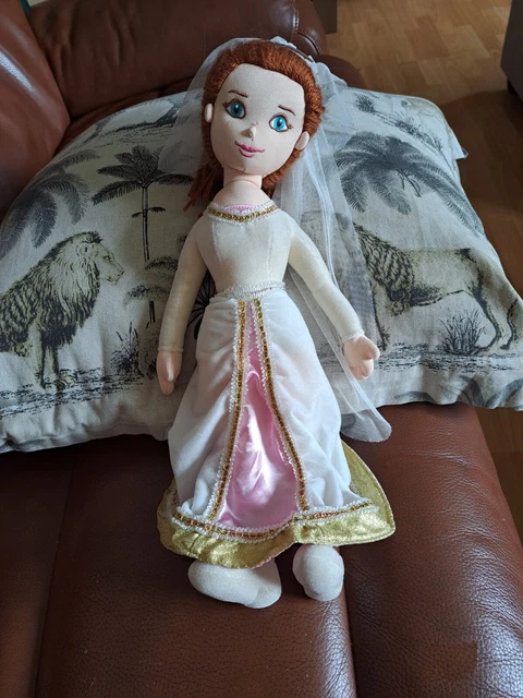 RARE DREAMWORKS SHREK "Human Fiona Bride" Plush Doll Universal Studios ...