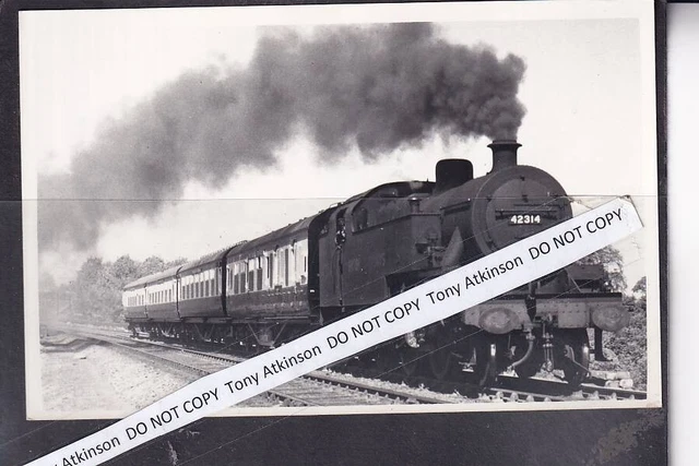 BRITISH RAILWAYS - Ex Lms - Fowler 2-6-4T No. 42314 - Photo #14423 £1. ...