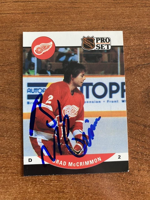 JEU DE CARTES pro Brad McCrimmon Detroit Red Wings 1990-91 #438 EUR 8 ...