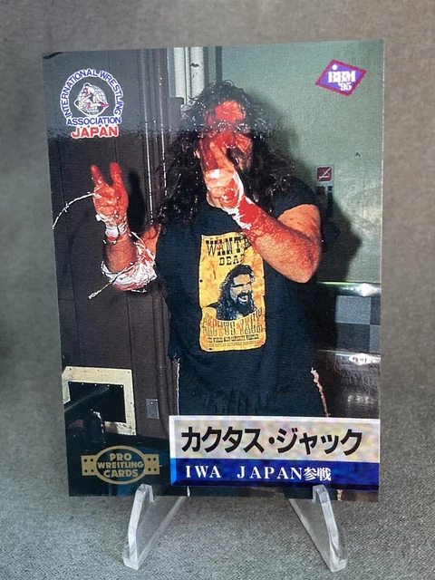 CARTA ROOKIE GIAPPONESE Cactus Jack Mick Foley RC 1995 BBM Pro ...