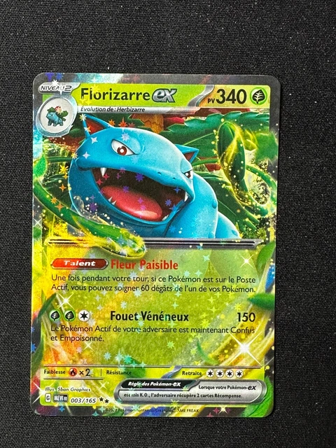 CARTE POKEMON FLORIZARRE 003/165 EX Ultra Rare EV3.5 MEW 151 FR NEUF ...