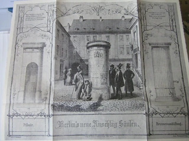 BERLIN FAKSIMILE EDITION 1005 Die Berliner Litfaß Säulen F.G. Nordmann ...
