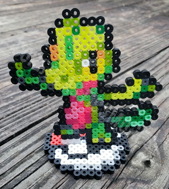 TREECKO MIT POKÉBALL Ständer Pokémon Pixel Art Perler Art EUR 12,27 ...