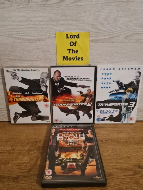 THE TRANSPORTER 1-3 Trilogy / Death (DVD X4) Jason Statham Bundle ...