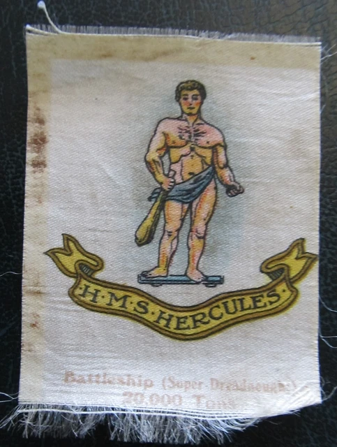 CIGARETTE SILKS CARD Ww1 era HMS Hercules military naval EUR 3,37 ...