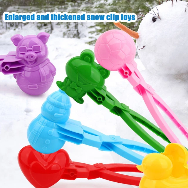 SNOWBALL MAKER CLIP For Kids Heart Snowflake Frog Pig Rabbit Love Shape ...