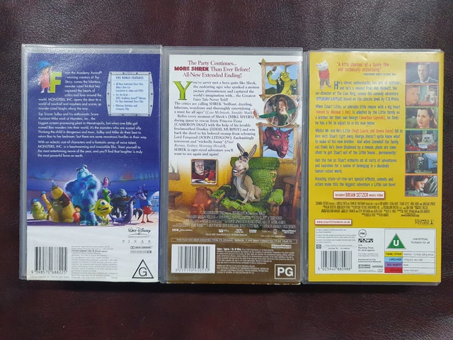 KIDS VHS VIDEO Tape Bundle - Monsters Inc, Shrek & Stuart Little EUR 13 ...