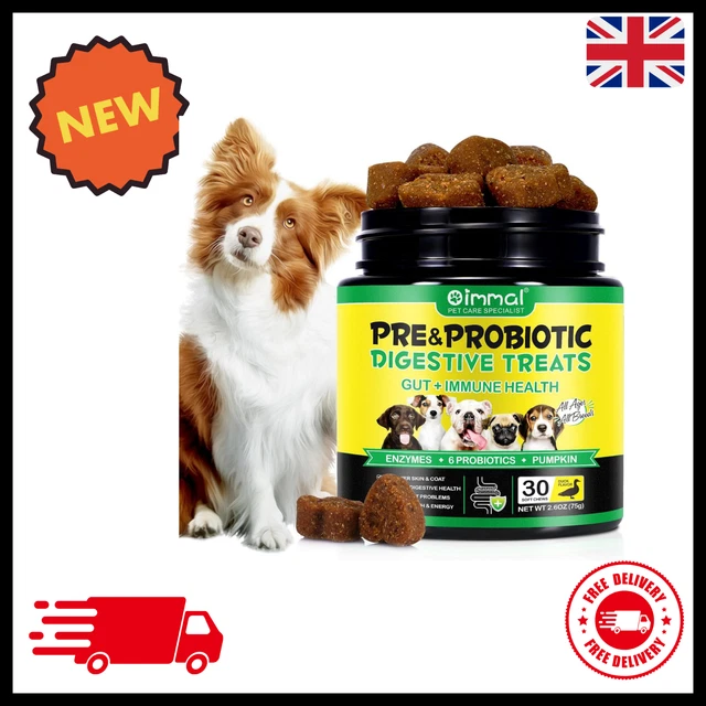 PROBIOTICS FOR DOGS, Dog Digestive Health Gut,30 Probiotic Chews 30 £11 ...