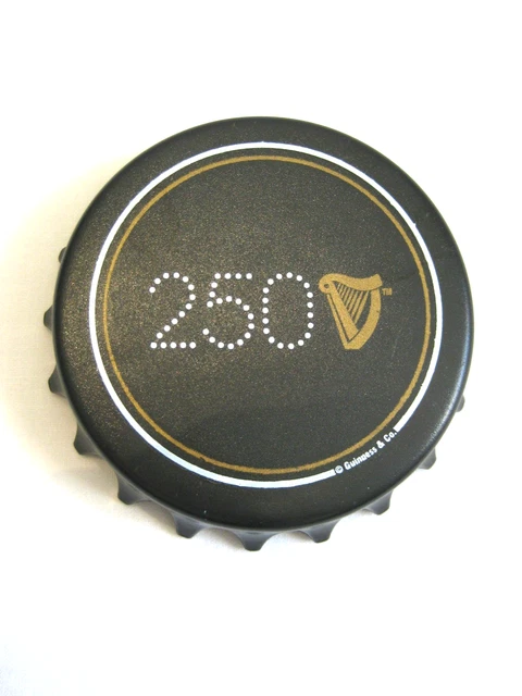 GUINNESS 250 YRS Limited Edition Glass (New) Bottle Opener (New), Tin ...