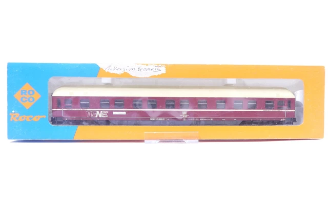 SPUR H0 DC ROCO 44396 Schlafwagen "TEN" WLABmh rot der DB in OVP #S39 ...