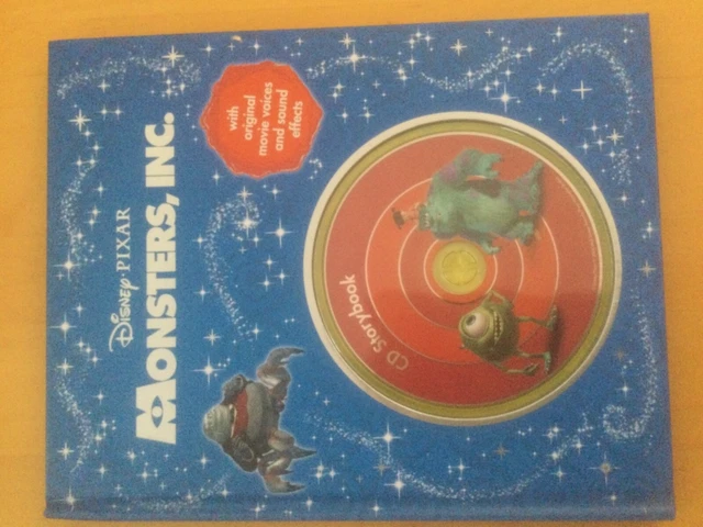 DISNEY PIXAR - Monster Inc. Hardback Book with CD Storybook - New £10. ...