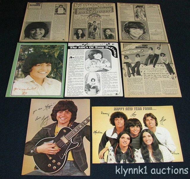 TONY DEFRANCO 8 Full page Magazine PINUP and Article Lot 1970s #70.634 ...