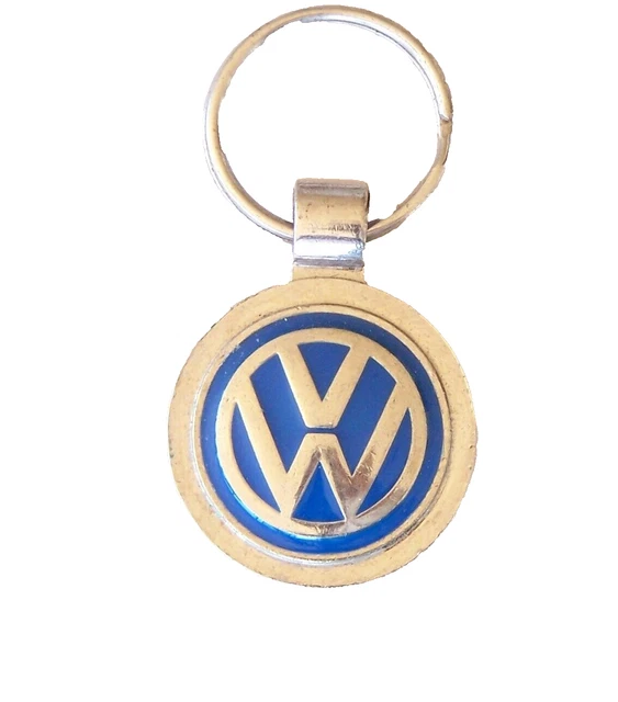 VINTAGE BURWIN VOLKSWAGEN VW LOGO CAR DEALERSHIP METAL KEY CHAIN ...
