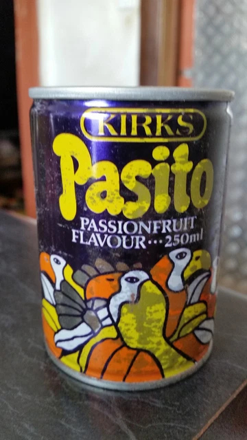 RARE VINTAGE KIRKS pasito soft drink tin can EUR 90,94 - PicClick FR