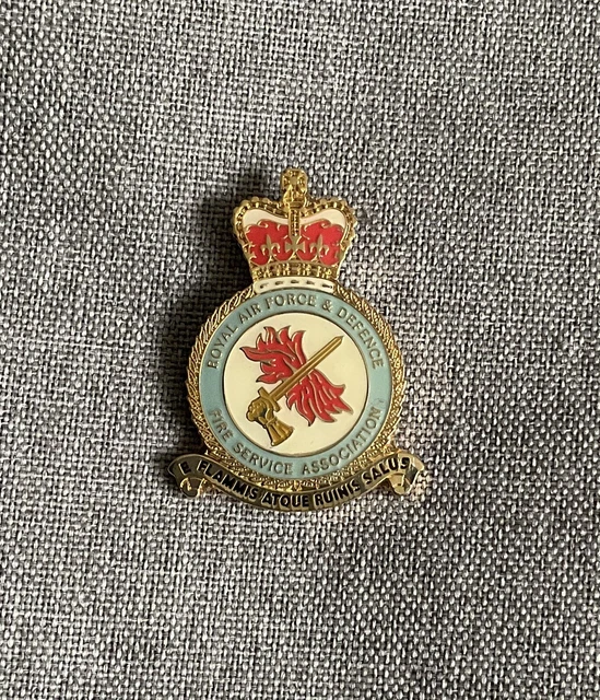 RAF DEFENCE ROYAL Air Force Fire Service Enamel Pin Badge Brooch £8.94 ...