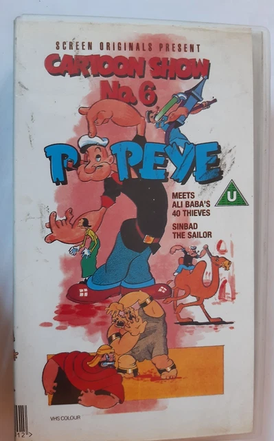 POPEYE CARTOON SHOW No. 6 MEETS ALI BABA'S 40 THIEVES SINBAD THE SAILOR ...