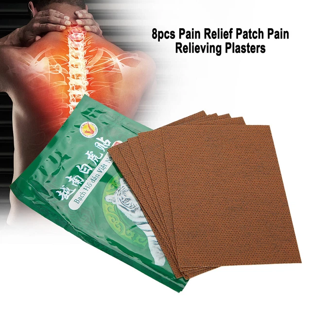 8X PAIN RELIEVING Plasters Pain Relief Patch Medical Backache Neck Pain ...